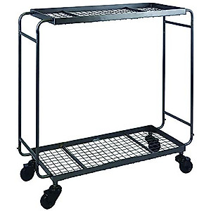 Post General Post General Wagon Iron Wagon with Heavy Duty Basket Long White Iron Wagon Basket Free