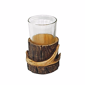 HiEnd Accents Antler 4-PC Bath Accessory Set - Tumbler, Soap Dispenser, Toothbrush Holder & Soap Dish