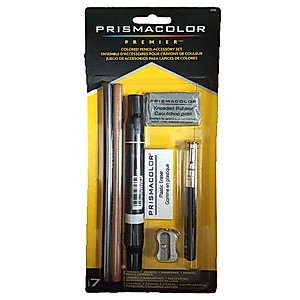 Prismacolor Premier Colored Pencil Accessory Kit with Blenders and Erasers, 7-Piece Set, Multicolor