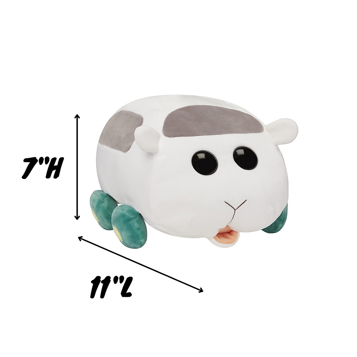 MGA Entertainment Pui Pui Molcar 11-Inch Shiromo, Ultrasoft Stuffed Animal Medium Plush Toy, Gift for Kids Girls Boys Collectors Ages 3 4 5 6 7+