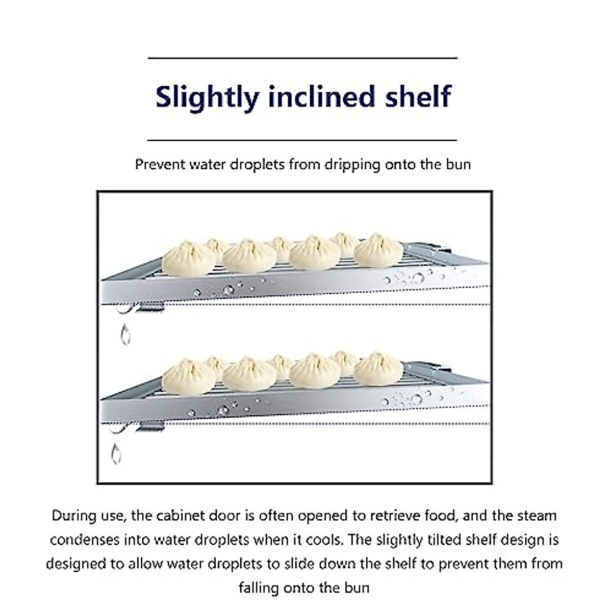 5-Layer Electric Hot Food Warmer,Steamed bun Warmer Machine,Commercial Bun Steamer,Food Steamer Warmer with 30-110℃ Temperature Range for Store Buffet Restaurant,etc.1200W