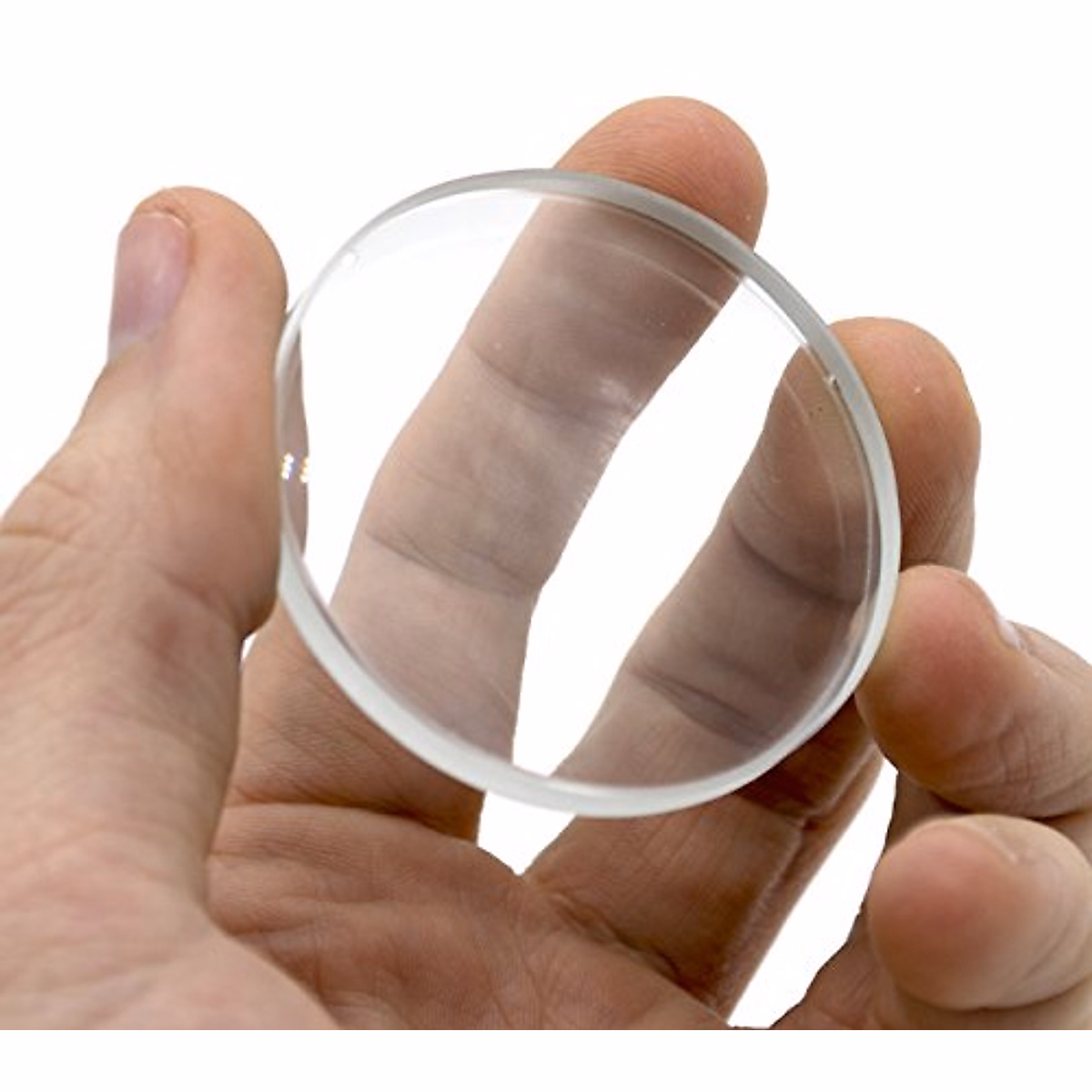 Double Concave Lens, 100mm Focal Length, 2" (50mm) Diameter - Spherical, Optically Worked Glass Lens - Ground Edges, Polished - Great for Physics Classrooms - Eisco Labs