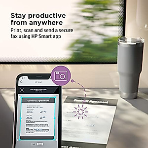 HP LaserJet MFP M234sdw Wireless Monochrome All-in-One Printer with built-in Ethernet & fast 2-sided printing, Instant Ink ready (6GX01F) (Renewed)