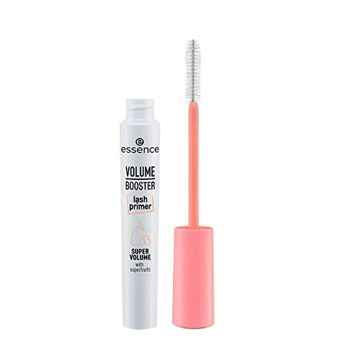 essence | Volume Booster Lash Primer Mascara | Infused with Mango Butter and Acai Oil for Nurtured Lashes | Conditioning Mascara Primer | White | Vegan | Paraben & Cruelty Free (Pack of 1)