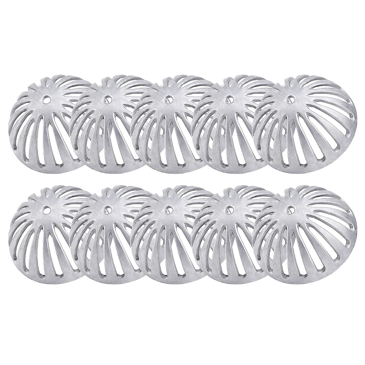 10 Pack Floor Sink Strainer Floor Drain Strainer Heavy Duty Aluminum Dome Sink Drain Strainer Floor Drain Cover for Kitchen, Bar, Outdoor Garden or Bath 5-1/4" Diameter x 2-1/4"H