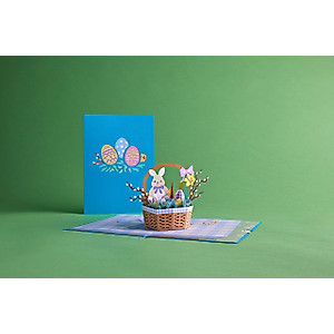 Lovepop Easter Basket Pop Up Card - 3D Card, Religious Easter Cards, Easter Bunny Card , Pop Up Greeting Cards