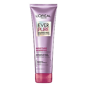 L’Oréal Paris Moisture Sulfate Free Shampoo, Hair Care for Color-Treated Hair with Rosemary Botanicals, EverPure, 8.5 Fl Oz