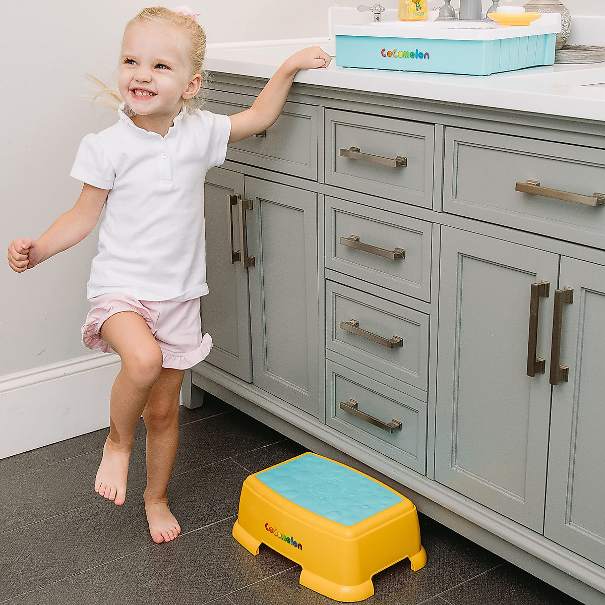 CoComelon Step Stool for Kids - Toddler Step Stools for Toilet Potty Training | Sunny Days Entertainment