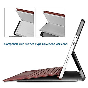 ProCase Case for 12.3" Surface Pro 7 Plus/Pro 7/ Pro 6/ Pro 5/ Pro 2017/ Pro 4/ Pro LTE, Slim Light Smart Cover Stand with Built-in Pen Holder, Compatible with Surface Type Cover -Black