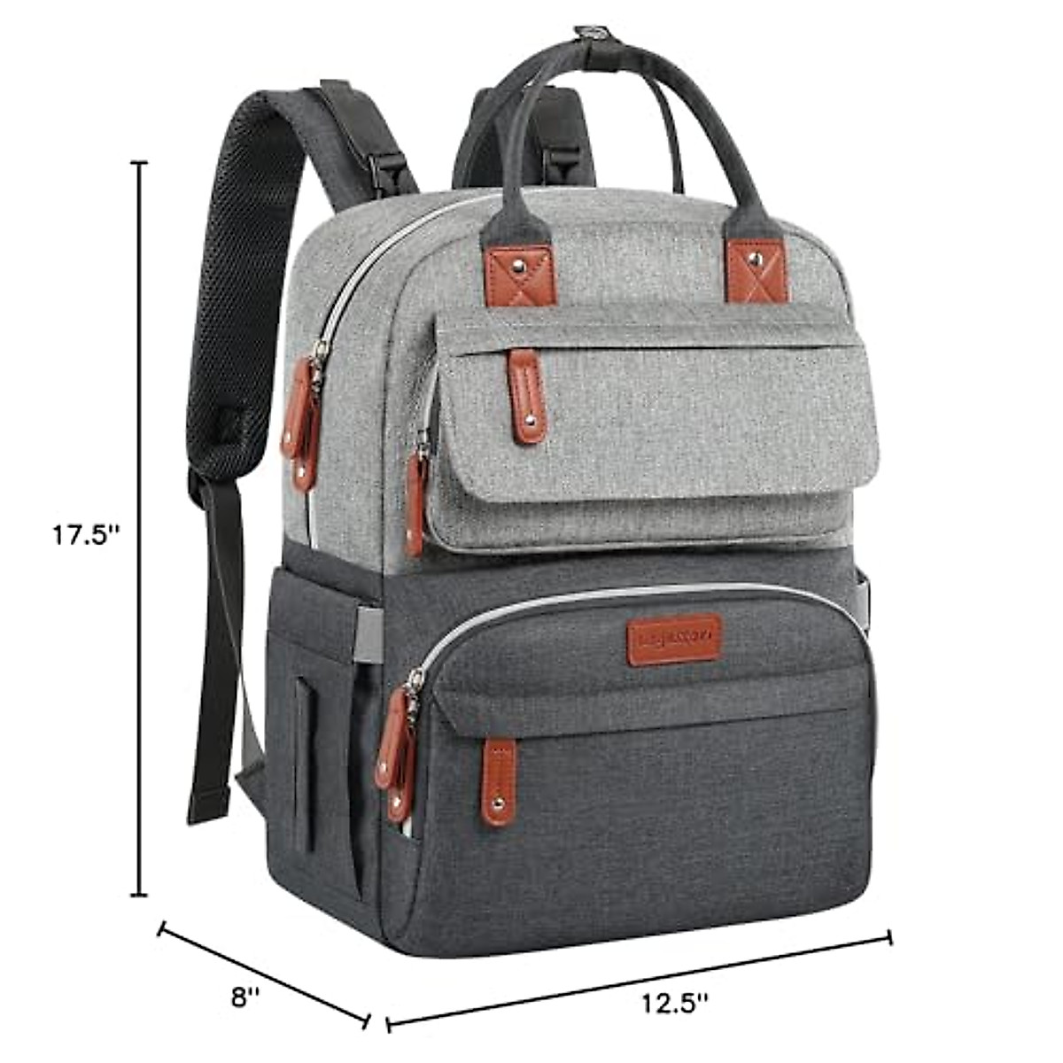 Legestori Diaper Bag Backpack, Baby Boy Diaper Bags, Large Diaper Bag Backpack for Boys Girls, Waterproof Baby Diper Backpack for Mom Dad Travel with Insulated Pockets and Stroller Straps