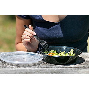 [25 Set] 20oz Meal Prep Containers with Lids - Ideal for Lunch Containers, Food Prep Containers, Food Storage Bento Box,Portion Control | Stackable | Microwave | Dishwasher | Freezer Safe Compartment) 20oz 1 Compartment x25