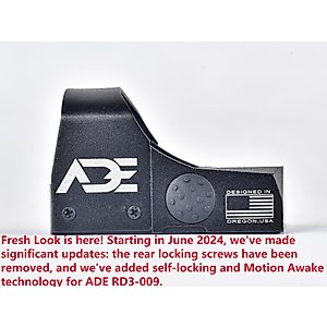 Ade Advanced Optics Crusader RD3-009 Red Dot Reflex Sight + Optic Mounting Plate for Sig Sauer P320 M17 / M18 Pistol