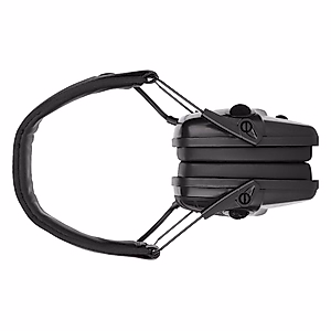 Tosuny Electronic Shooting Earmuff, 22dB Noise Reduction Sport Sound Amplification Ear Defender, Foldable Ear Protection Hunting Earmuff with Microphone, Ideal for Shooters, Hunters(Black)