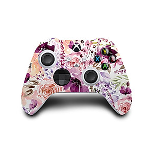 Head Case Designs Officially Licensed Anis Illustration Floral Chaos Art Mix Vinyl Sticker Gaming Skin Decal Cover Compatible With Xbox Series X Console and Controller Bundle