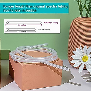 PumpMom Backflow Protector and Tubing for Spectra, Replacement Breast Pump Parts for Spectra S1 Spectra S2 Spectra 9 Plus (Not Original Spectra S2 Accessories)