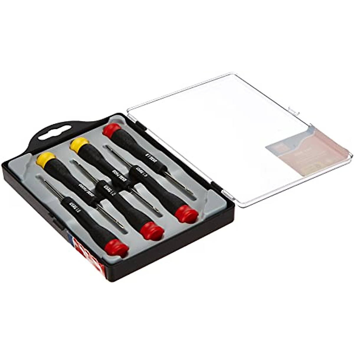 USAG 341 SH6 Precision Screwdrivers for Slot Head and Phillips Screws (Set of 6)