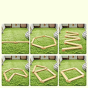 Bamboo Toddler balance beam with Stepping Stones Educational Balance Toy for Kids, Ideal for Improving Balance and Coordination,Safe Kid's Stepping Stones Balance Set for Indoor and Outdoor