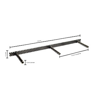 Heavy Duty Floating Shelf Bracket - 1 1/4 backplate - 9 sizes - 3/4 Rod Diameter - 4, 6, and 9 inch rod length