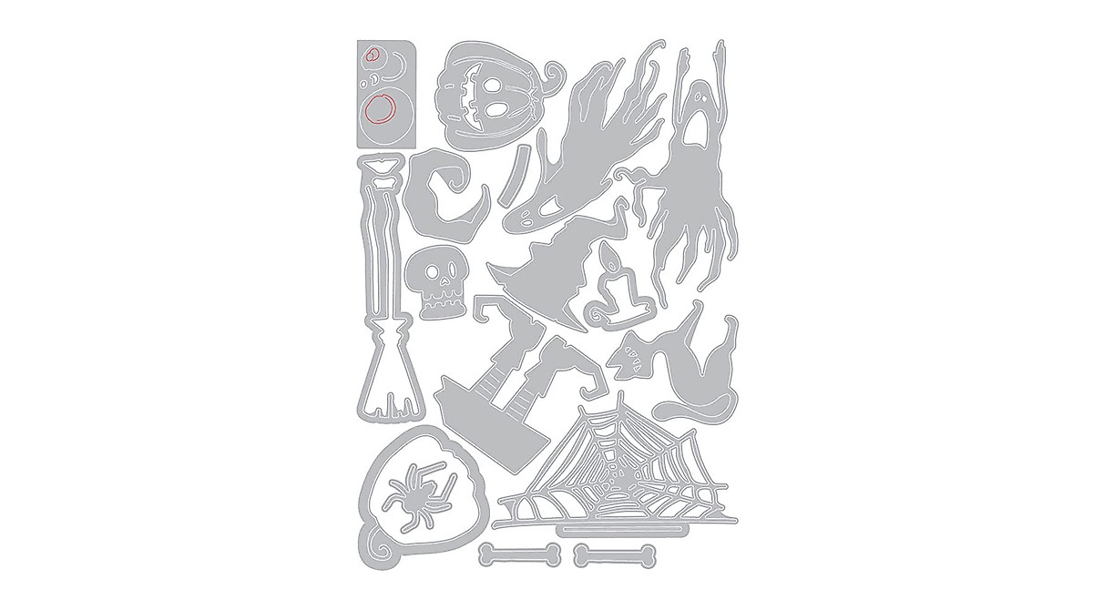 Sizzix Frightful Things Thinlits Die Set for Spooky Crafts