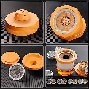 Cocktail Smoker with Wood Shavings Old Fashioned Cold Smoker for Cocktail, Whiskey, Wine, Bourbon , Cheese, Meat and More, Cocktail Smoking Kit Wood Chips Father's Day Gift