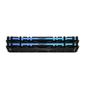 Kingston Fury Renegade RGB 16 GB (2 x 8 GB) 3600 MHz DDR4 CL16 Desktop Memory Kit of 2 KF436C16RBAK2/16