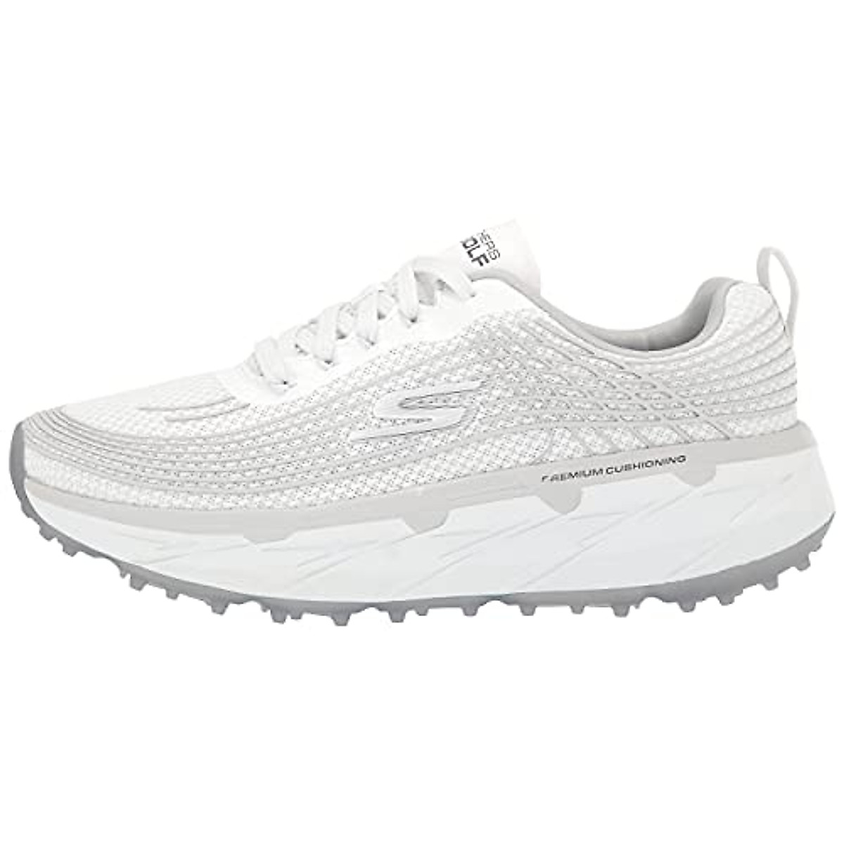 Skechers Women's Go Ultra Max Spikeless Golf Shoe, White, 9.5