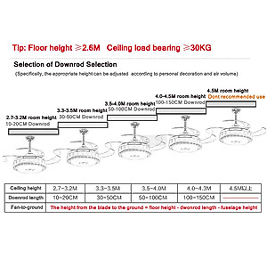 Crystal Retractable Ceiling Fans Light and Remote Invisible LED Fandelier Crystal Chandelier Fan for Living Room Dining Room Hall-Polished Chrome 42 Inches (Silver)