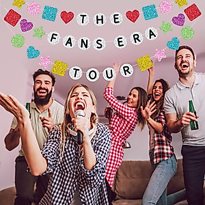 302PCS DIY Friendship Bracelet Birthday Banner Customizable 6.6ft Glitter Happy Birthday Sign for Celebrating Birthdays and Graduations Birth-Tay Era Tour Decorations