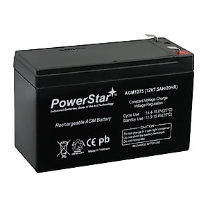 12 volt 7.5 amp hour battery SLA - AGM - replacement warranty