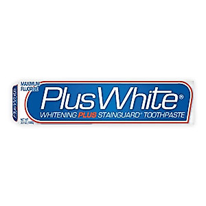 Plus White Xtra Whitening Toothpaste - Removes Tough Stains from Coffee, Smoking, Wine & More - Anti-Cavity, Plaque & Tartar Control (Mint Paste, 3.5 oz)