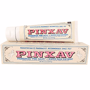 PINXAV Fast Healing Diaper Rash Cream Travel Pack - 4 Ounce Tube and 3 Small Travel Size - Perfect for Diaper Bag or Luggage - Fast Relief for Irritated Skin and Rashes