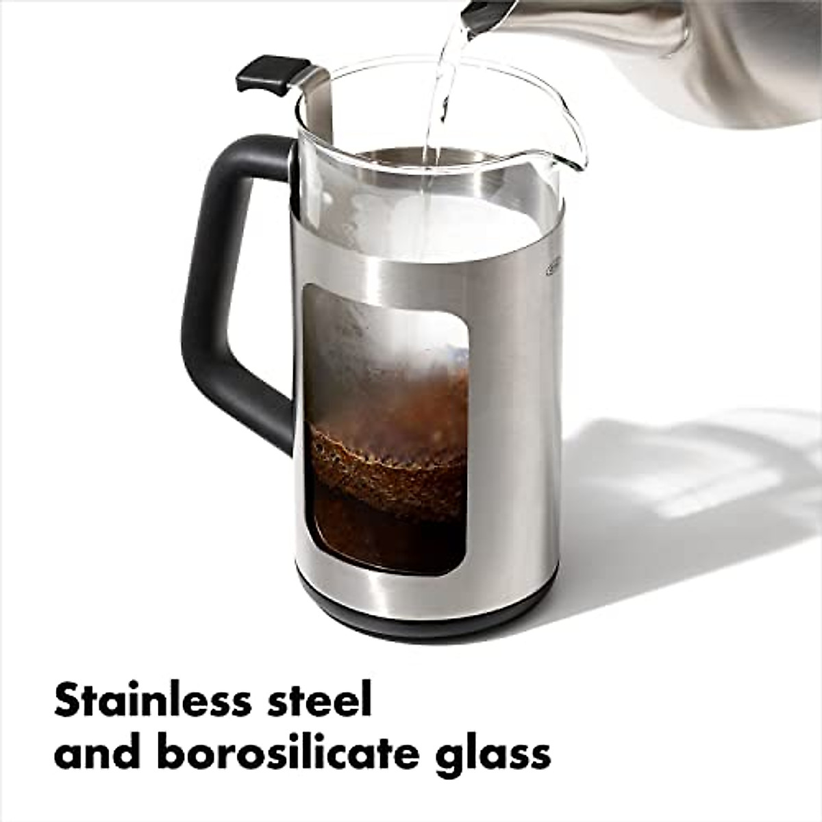 OXO Brew Stainless Steel French Press Coffee Maker – 32oz