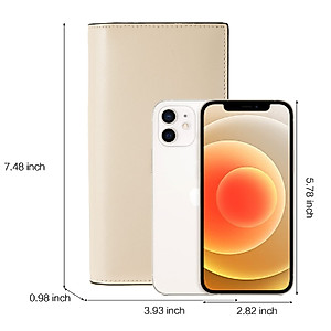 BOSTANTEN Genuine Leather Backpack Purse Casual College Travel Bags for Women and Womens Wallet Genuine Leather Wallets Large Capacity Cash Cluth Purses with Zipper Pocket