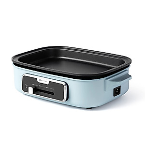 Indoor Electric Grill Appliance Griddle Party Electric Skillets Set with 5 Removable Nonstick Plates for Grilling, HotPot, BBQ, Dessert,Stir Fry, Paella Pasta Pot, All in One Cooking Machine