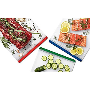 OXO Good Grips 3-Piece Plastic Everyday Cutting Board Set - Red, Green, Blue