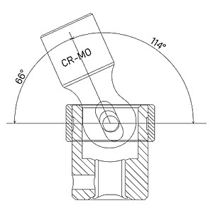 MIXPOWER 15-piece 1/2" Drive Shallow Universal Impact Socket Set, 6 Points, Metric, 10-24mm, Swivel Socket with Flexible Wobble, CR-MO, Heavy Duty Storage Case… B08JTJVV8M