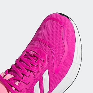 adidas Women's Duramo SL 2.0 Sneaker, Lucid Fuchsia/White/Beam Pink, 12.5