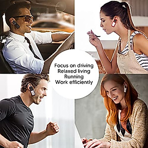 Unlocked Cell Phone, 0.66 inch Mini Mobile Cell Phone Bluetooth Headset Dialer with Ear Hook, Unlocked Phone Pocket Cellphone for Travelling Driving (Red)