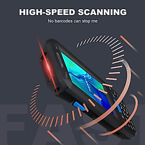 Android 9.0 Barcode Scanner MUNBYN Handheld Mobile Computer with Honeywell 1D Laser Scanner, Support Wireless Wi-Fi 4G LTE for Warehouse Delivery Retail Inventory Management System, IP66 Rugged PDA