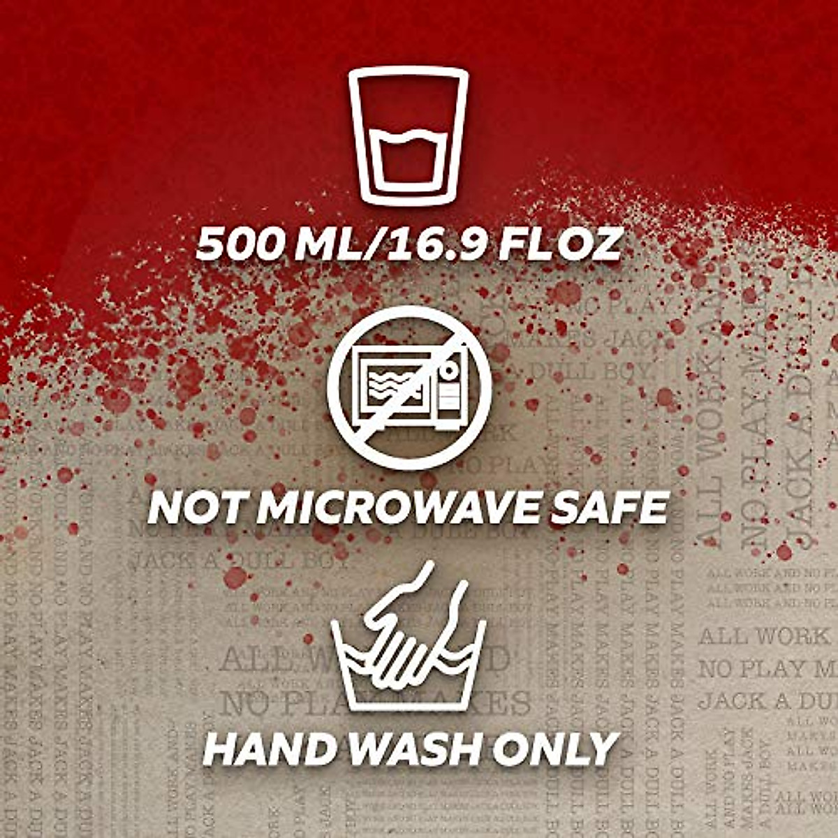 Paladone The Shining Metal Water Bottle, Stainless Steel, 500ml (16.9floz)