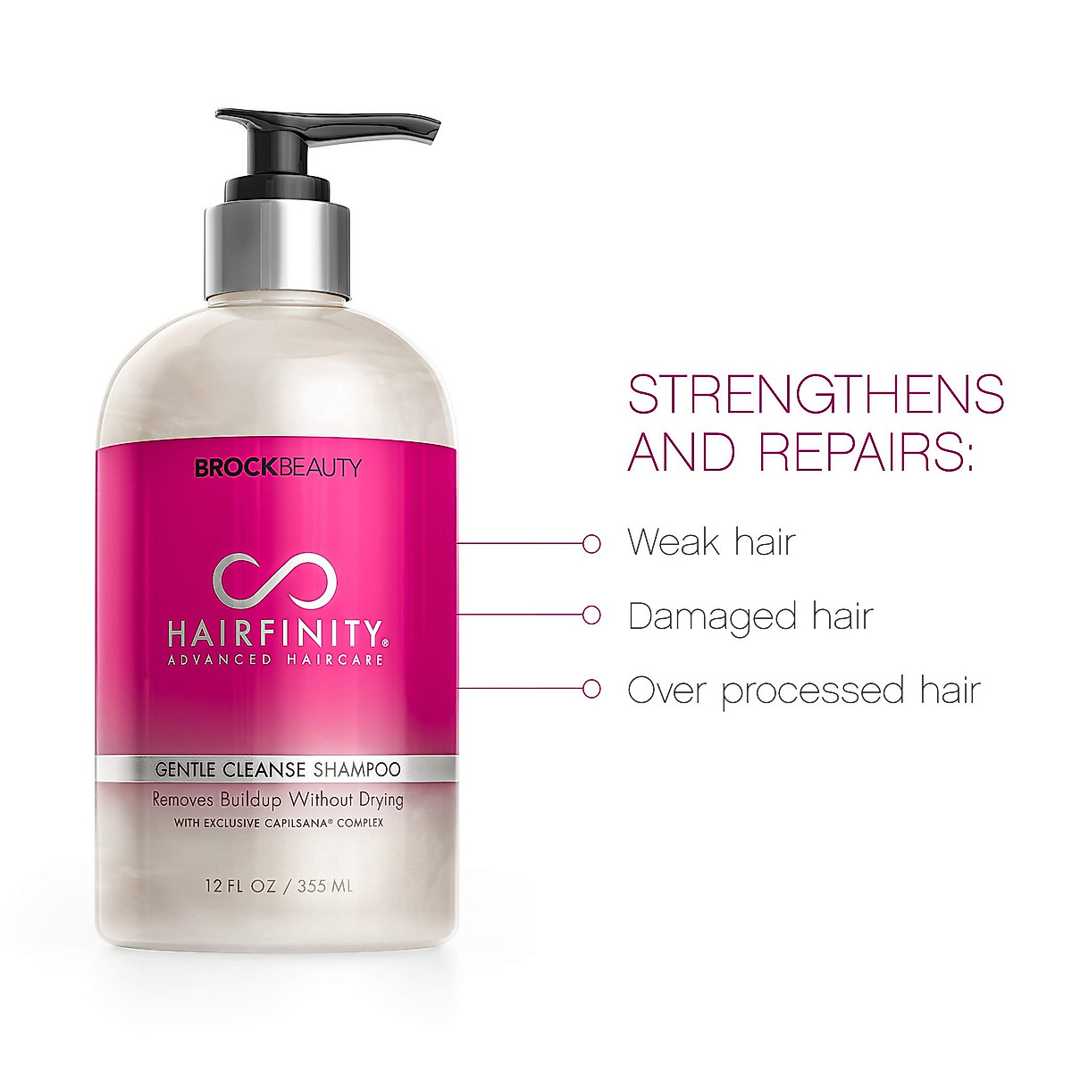 Hairfinity Hair Vitamins, Shampoo, and Conditioner - Biotin Growth Formulas for Damaged, Dry, Curly, or Frizzy Hair