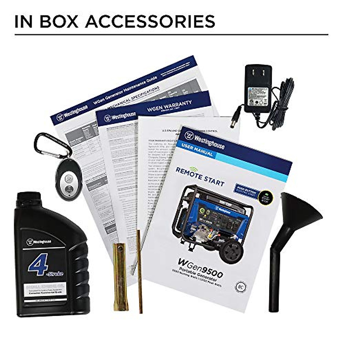 Westinghouse Outdoor Power Equipment 12500 Peak Watt Home Backup Portable Generator, Remote Electric Start with Auto Choke, Transfer Switch Ready 30A & 50A Outlets, Gas Powered, CARB Compliant