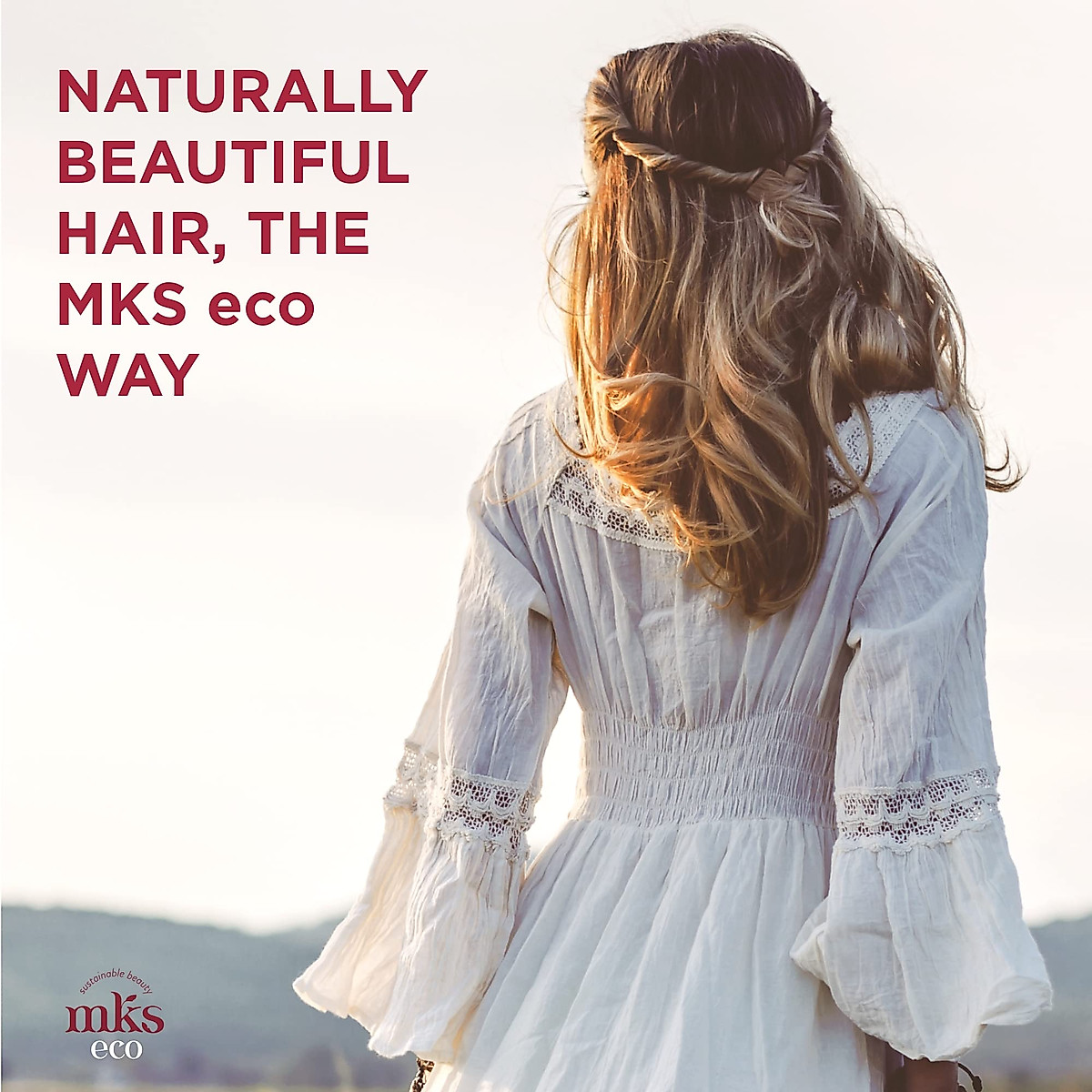 MKS eco X Nourish Shampoo, Dreamsicle - 25 fl oz - Cleanses, Strengthens & Repairs - Ideal for Fine Hair, Safe for Color Treated Hair - Moroccan Argan Oil, Hemp Seed Oil - Vegan, Cruelty Free