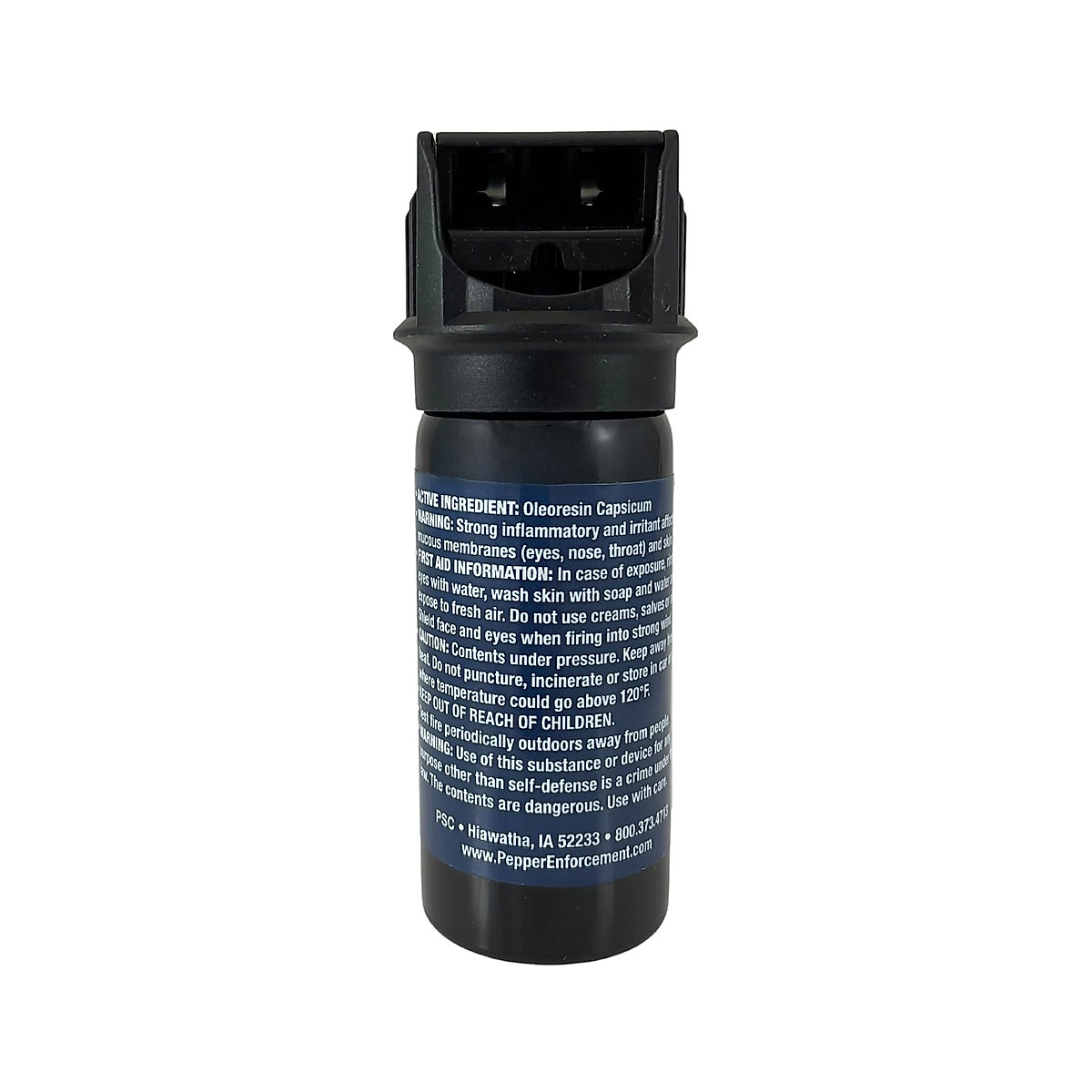 Pepper Enforcement PE510MF-FT Fogger Pepper Spray for Self Defense - Maximum Strength 10% OC Formula - Emergency Personal Protection & Safety Black
