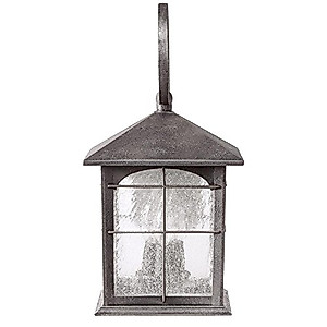Home Decorators Collection Brimfield 3-Light Aged Iron Outdoor Wall Lantern