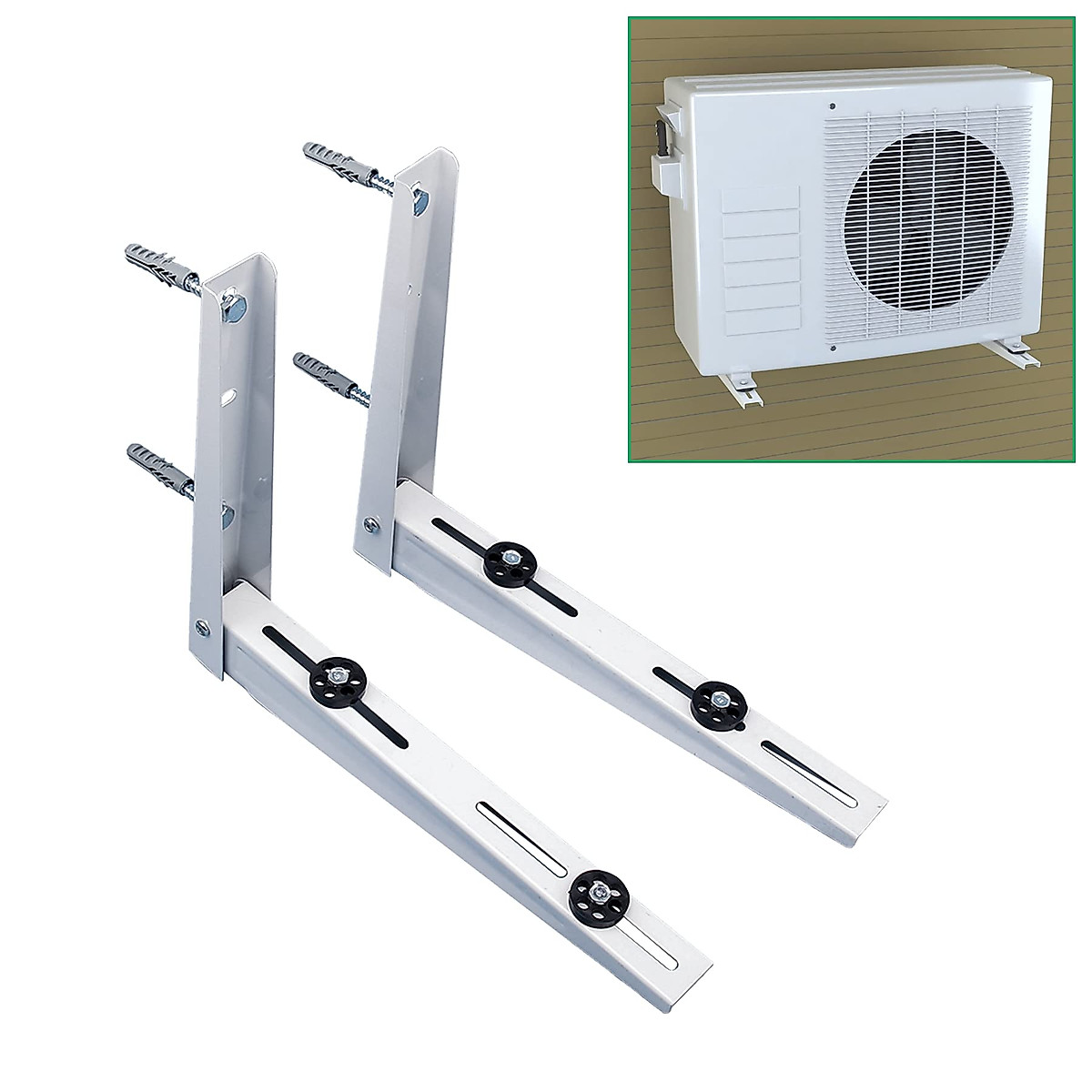 Forestchill Mini Split Wall Mounting Bracket, Universal Fit Ductless Mini-Split Air Conditioner Heat Pump Systems, Support up to 240 lbs, 7000-12000 BTU