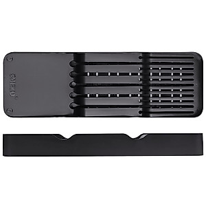 Knife Drawer Organizer Tray for Knives GMEZZO Knife Block Knifes Holder in kitchen drawer, Small, Black
