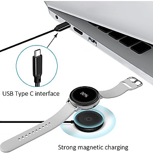 USB C Samsung Galaxy Watch 3 4 5 6 Charger, Magnetic Watch Charging Dock Cable Compatible with Samsung Galaxy Watch 6/6 Classic/ 5 Pro/ 5/4/ 4 Classic/ 3/ Active 2/ Active, 3.3FT