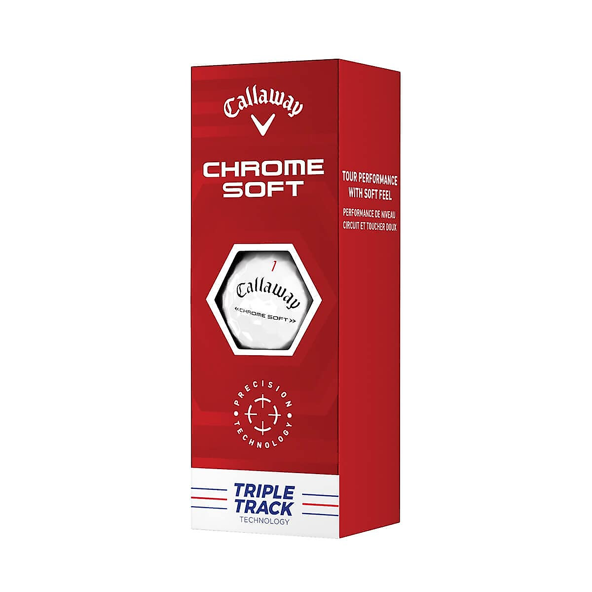 Callaway Golf 2022 Chrome Soft Golf Balls, Triple Track, White