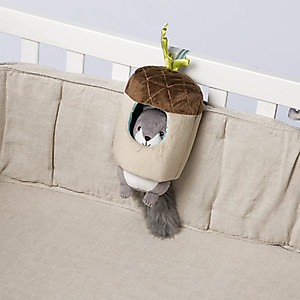 Manhattan Toy Lullaby Squirrel Pull Musical Crib and Baby Toy